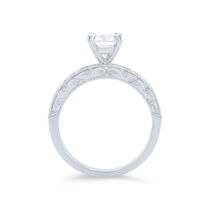 Kirk Kara Charlotte Sapphire and Diamond Engagement Setting | Diamonds ...