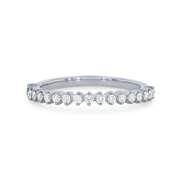 Offset Diamond Wedding Band | Diamonds Direct