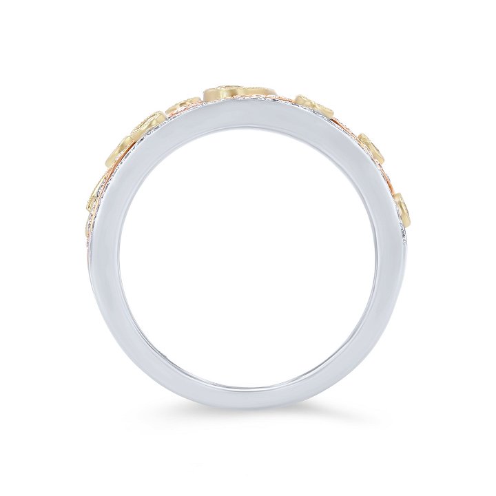 Simon G. Tri Tone Statement Diamond Ring | Diamonds Direct