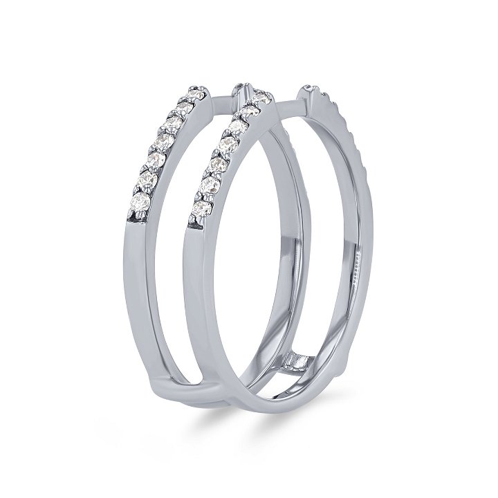 Raised Diamond Ring Guard by True Romance