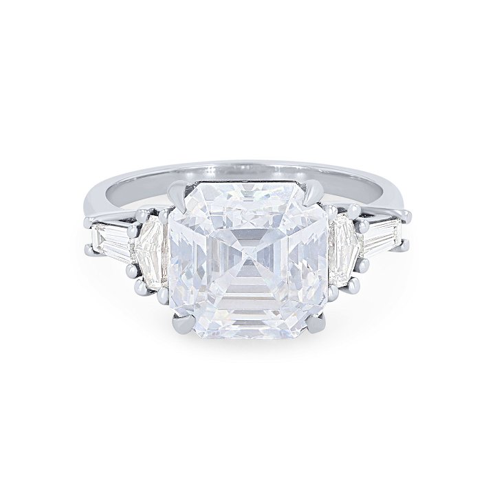 Three Stone Cadillac Diamond Engagement Setting by C. Gonshor