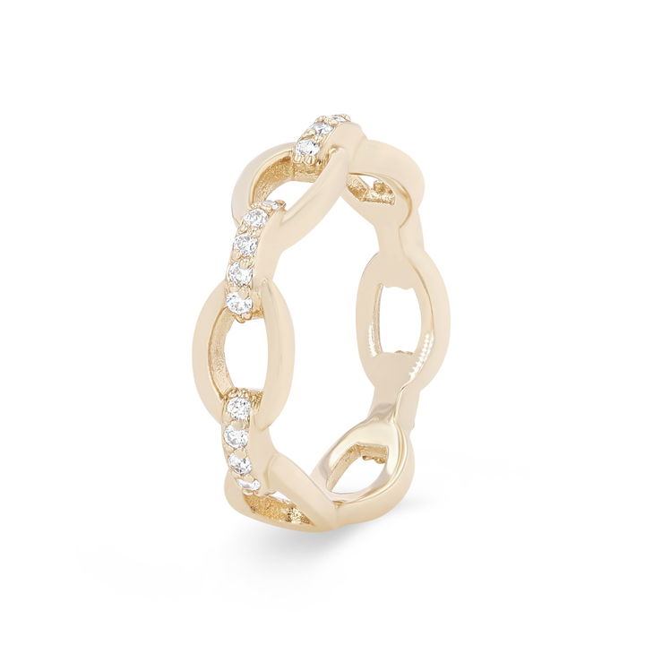Diamond Chain Link Ring | Diamonds Direct