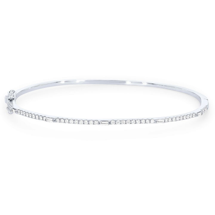 Mixed Shape Diamond Bangle Bracelet | Diamonds Direct