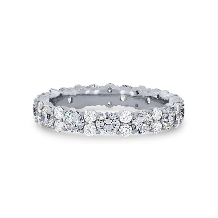 Alternating Diamond Eternity Band | Diamonds Direct