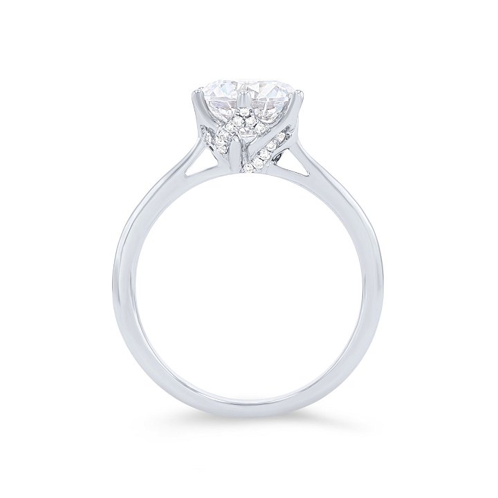 Simon G. Six Prong Solitaire Hidden Diamond Engagement Setting | Diamonds Direct