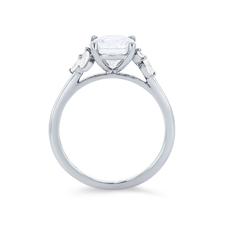 Offset Marquise and Round Diamond Engagement Setting | Diamonds Direct