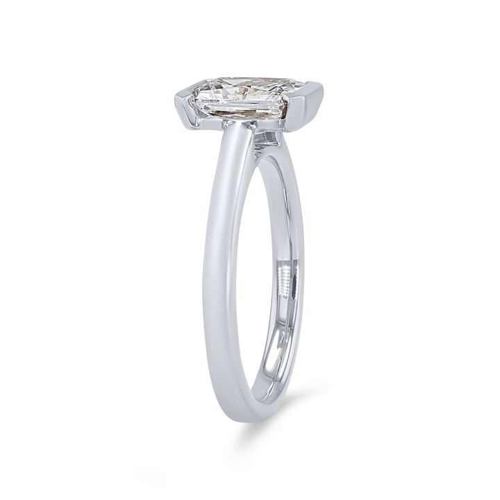 Solitaire Half Bezel Engagement Setting | Diamonds Direct