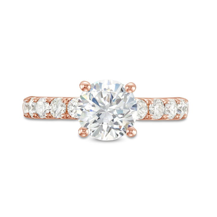 Classic Four Prong Diamond Engagement Setting by Diamonds Direct ...