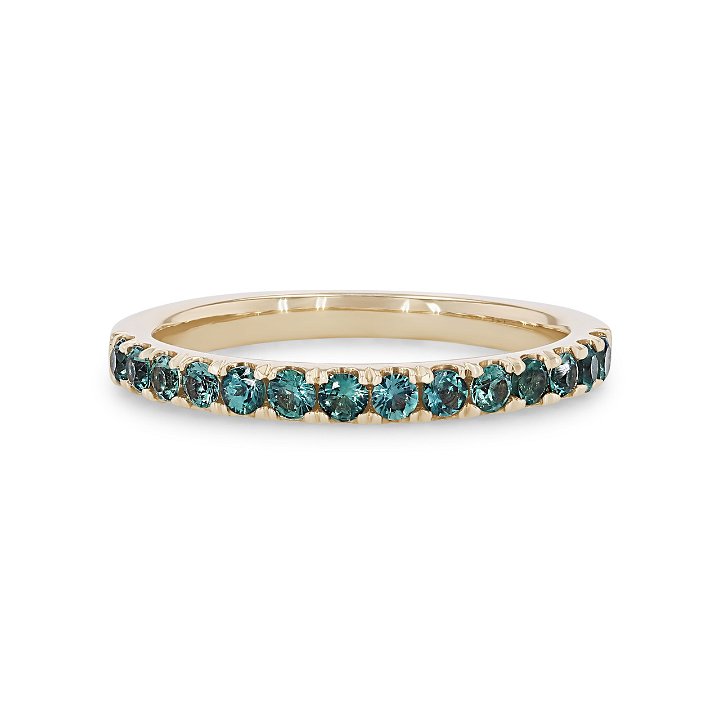 Alexandrite Wedding Band | Diamonds Direct