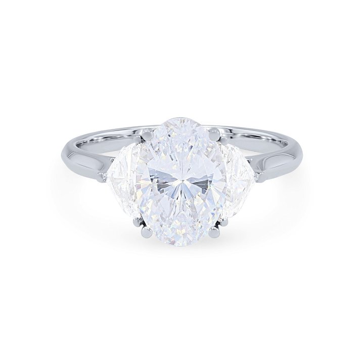 Three Stone Epaulette Diamond Engagement Setting | Diamonds Direct