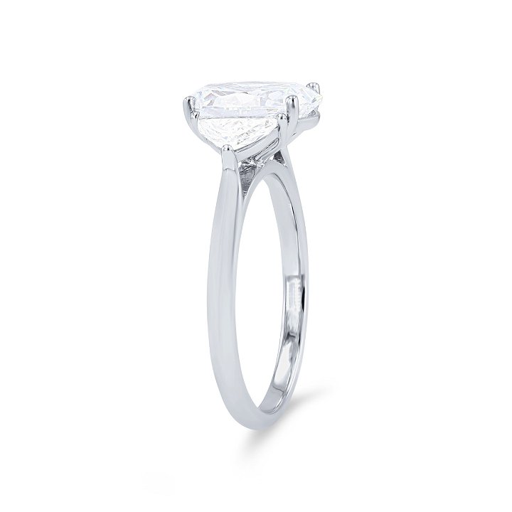 Three Stone Epaulette Diamond Engagement Setting | Diamonds Direct