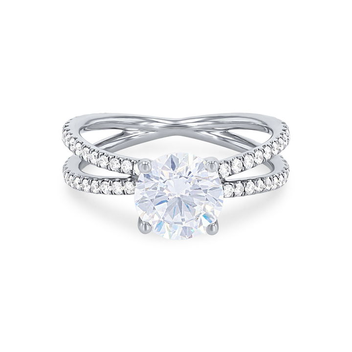 Sylvie Split Diamond Engagement Setting | Diamonds Direct