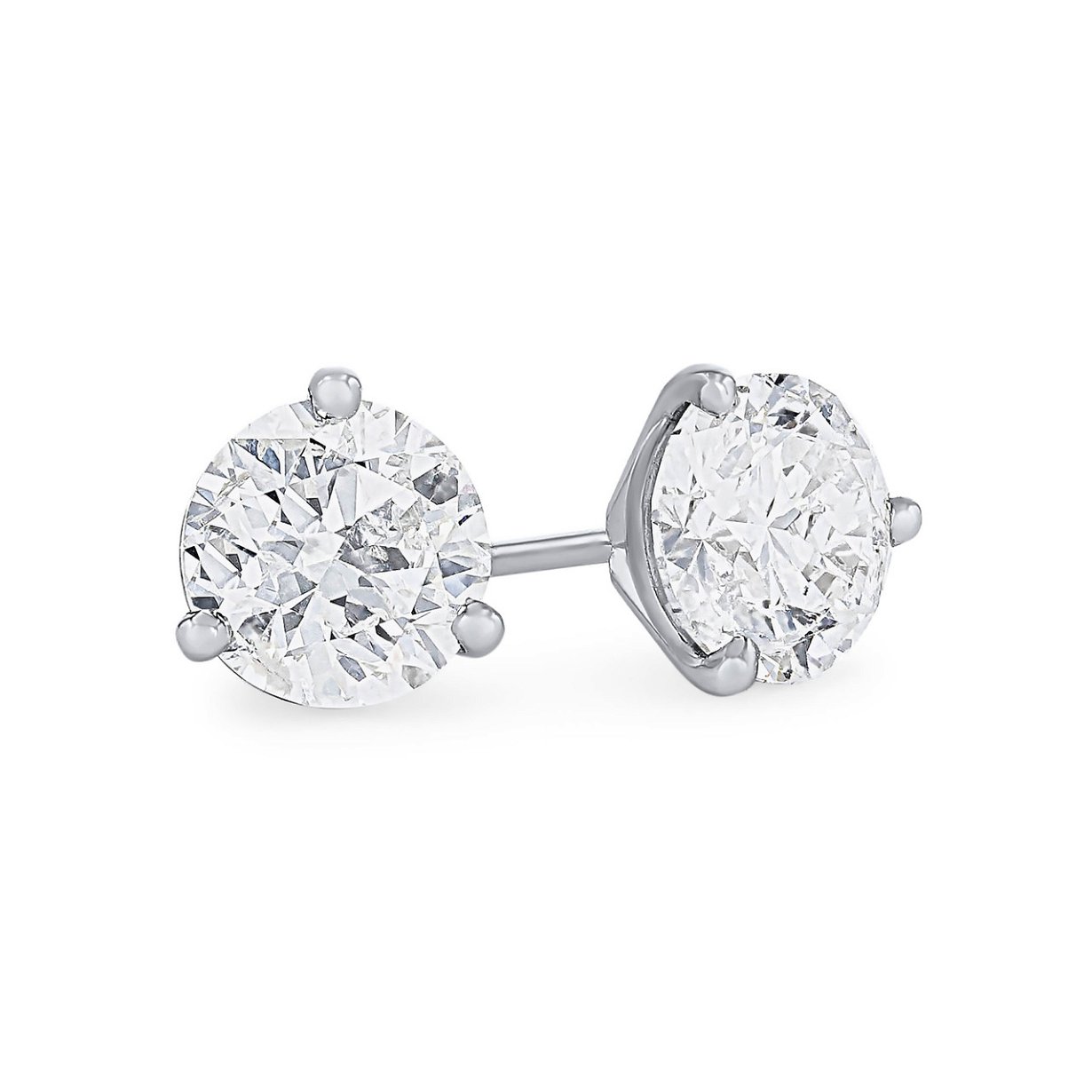 Lab Grown Round Diamond Studs