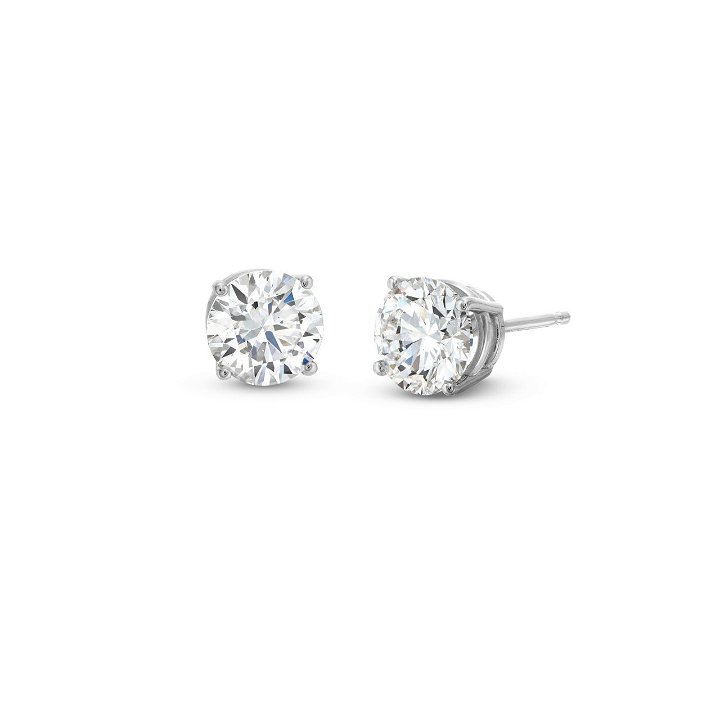 Lab Grown Round Diamond Studs