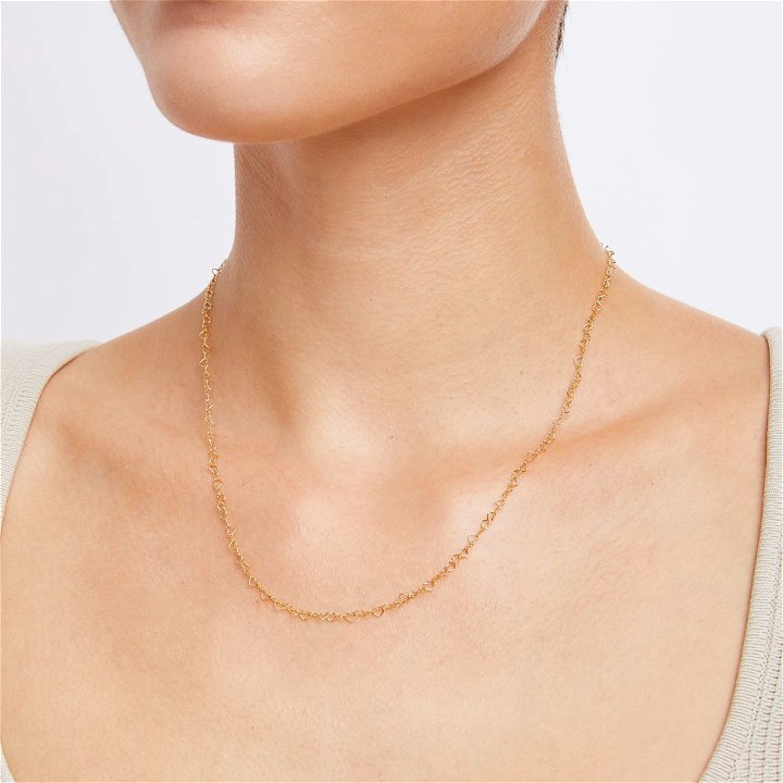 Heart Shape Link Chain Necklace | Diamonds Direct