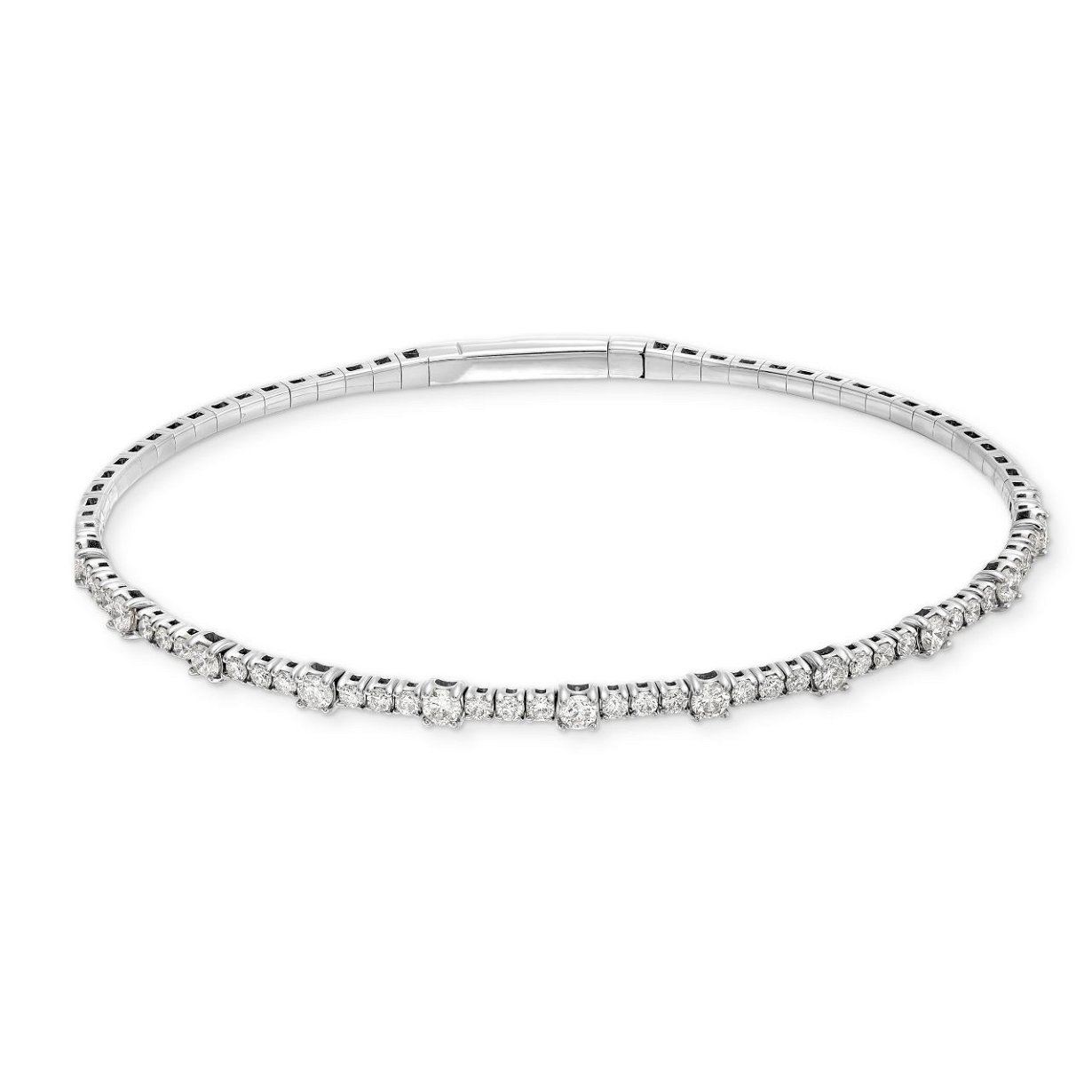 Alternating Diamond Flex Bangle Alternating Diamond Flex Bangle