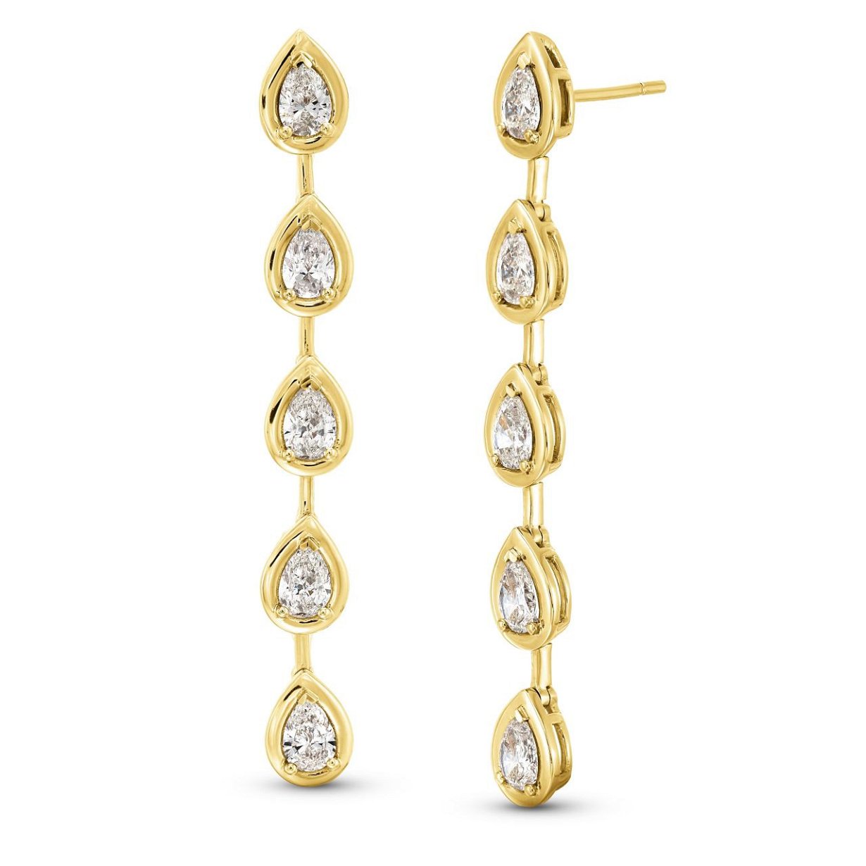 Pear Shaped Drop Earrings