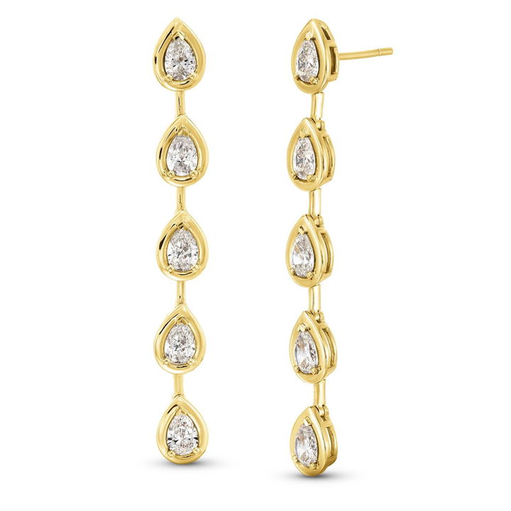 Pear Shape Drop Earrings | Diamonds Direct