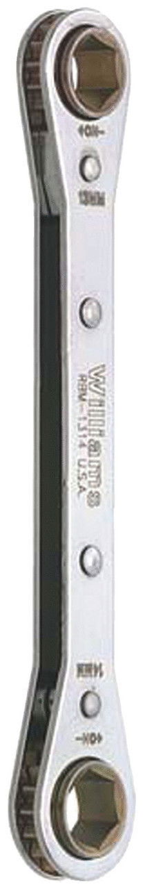 15x17MM Williams Polished Chrome Double Head Ratcheting Box Wrench 12 ...
