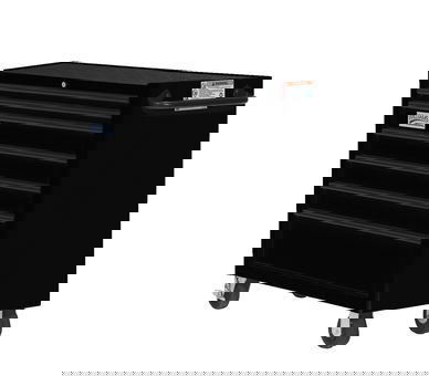 26" Williams Roll Cabinet - 7 Drawer - Black - W26RC7B