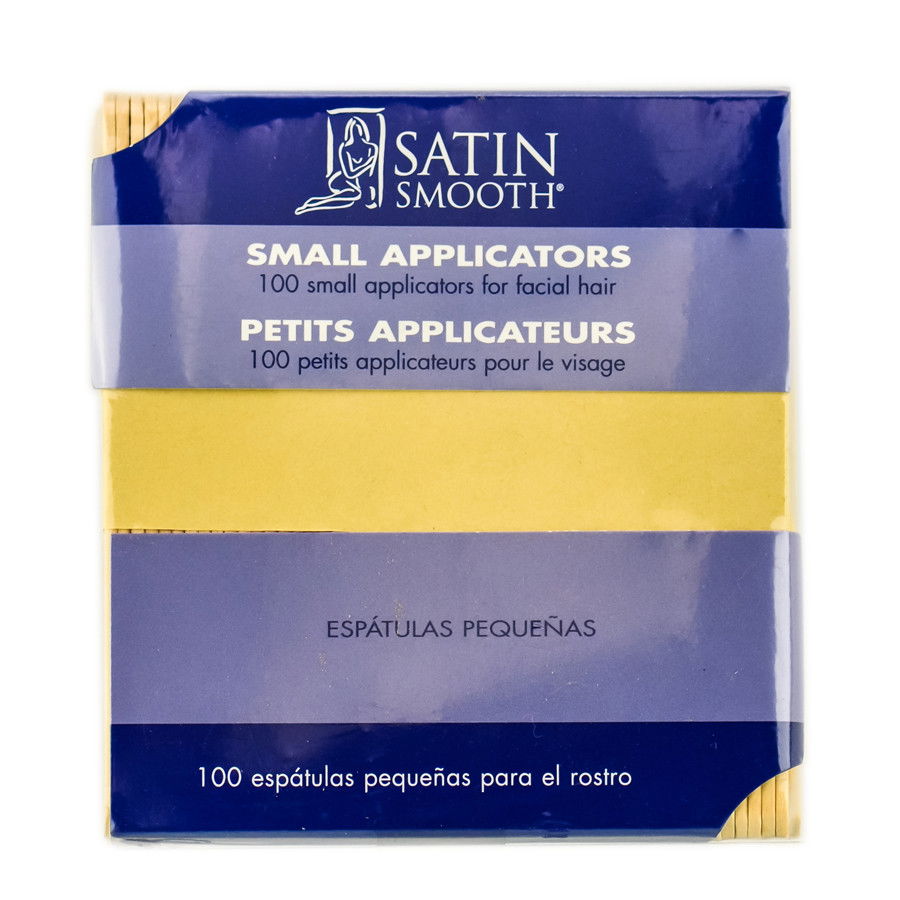 Option : 100 Small Applicators, Satin Smooth Applicator For Facial Hair ...