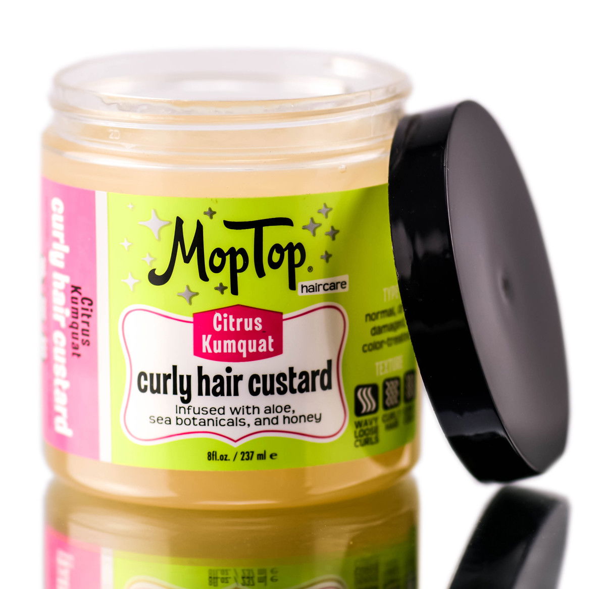 Size 8 oz MopTop Citrus Kumquat Curly Hair Custard SleekShop