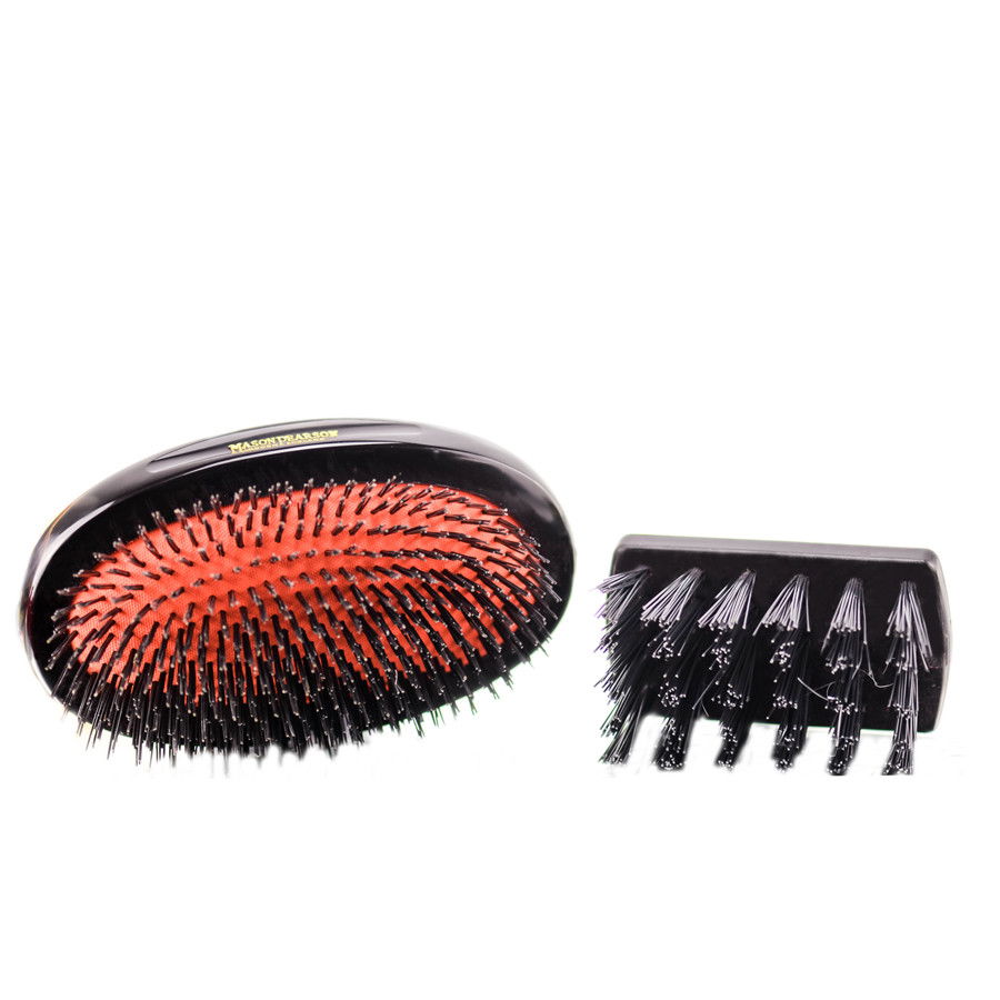 Option : B2M - Dark Ruby, Mason Pearson Medium Size B2M Small Extra Pure Bristle Brush | SleekShop