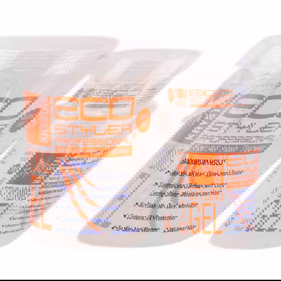 Size : 32 oz, Eco Krystal Styler Professional Styling Gel For All Hair ...