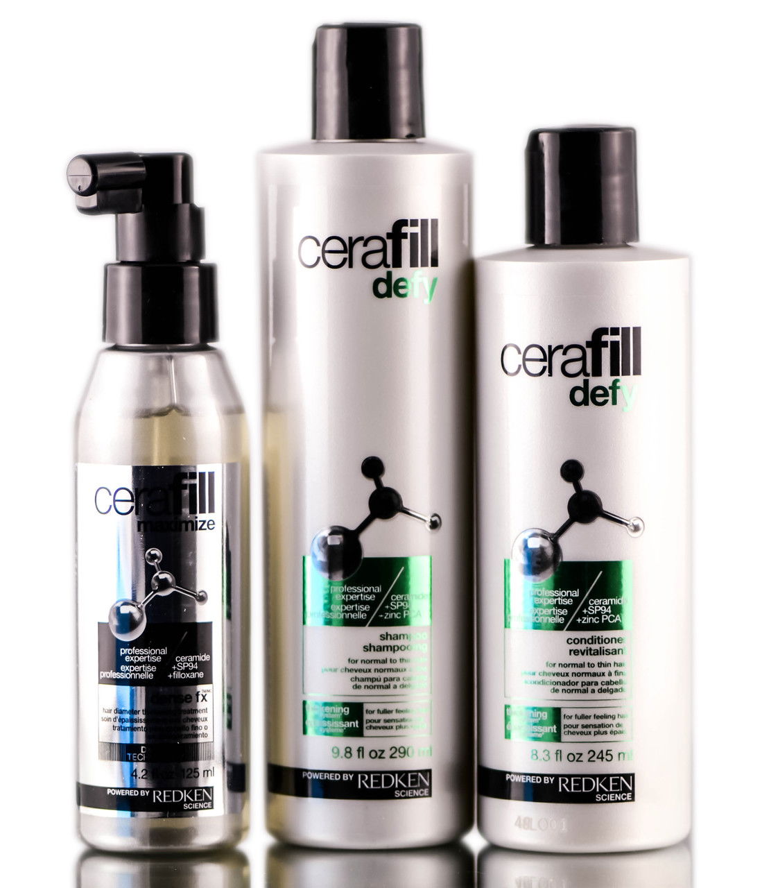 3 PC, Redken Cerafill Defy Normal To Thin Hair System | SleekShop