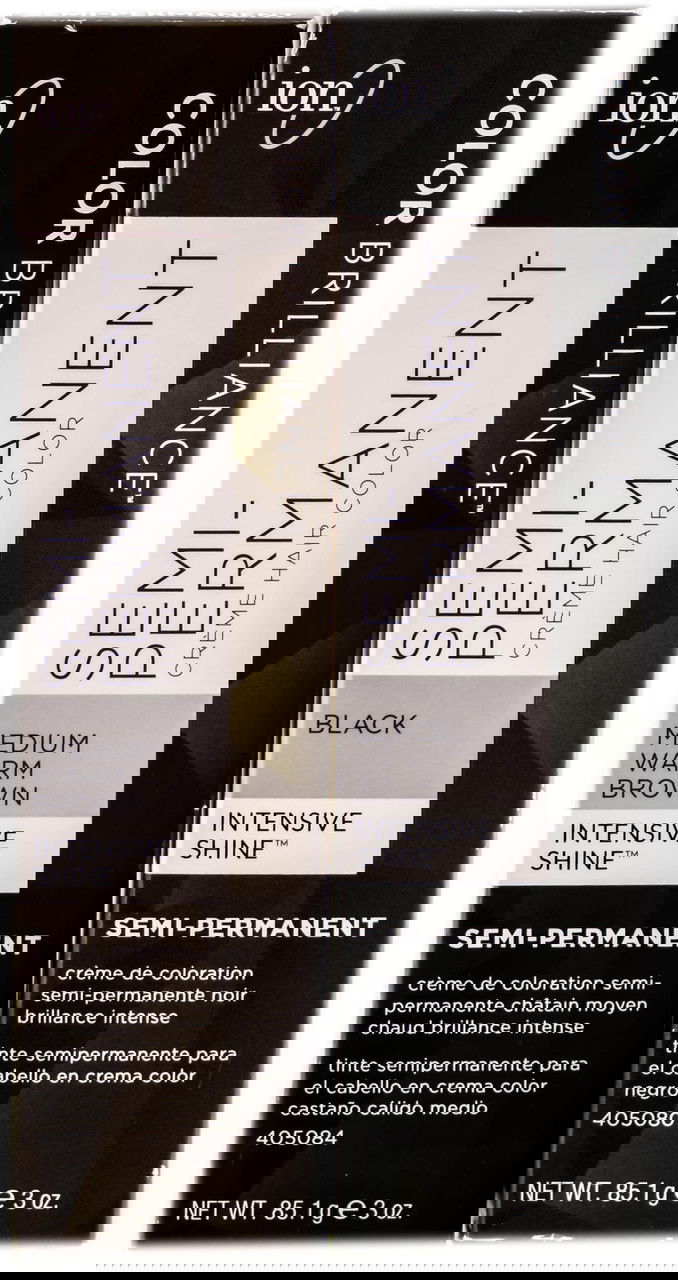 Black, Ion Color Brilliance Semi-Permanent Creme Hair Color - 3 oz ...