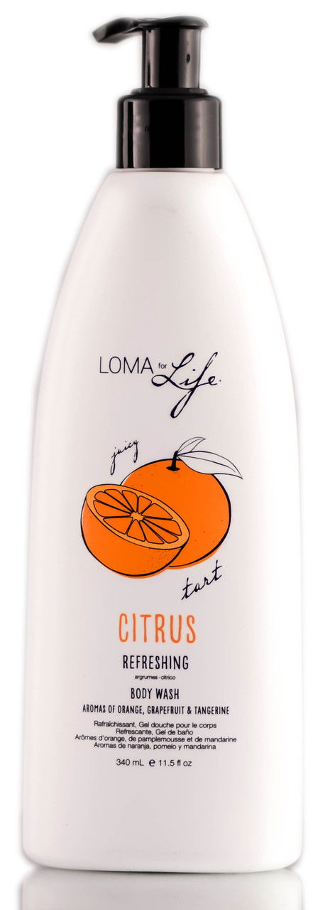 11.5 oz, Loma For Life Citrus Refreshing Body Wash | SleekShop