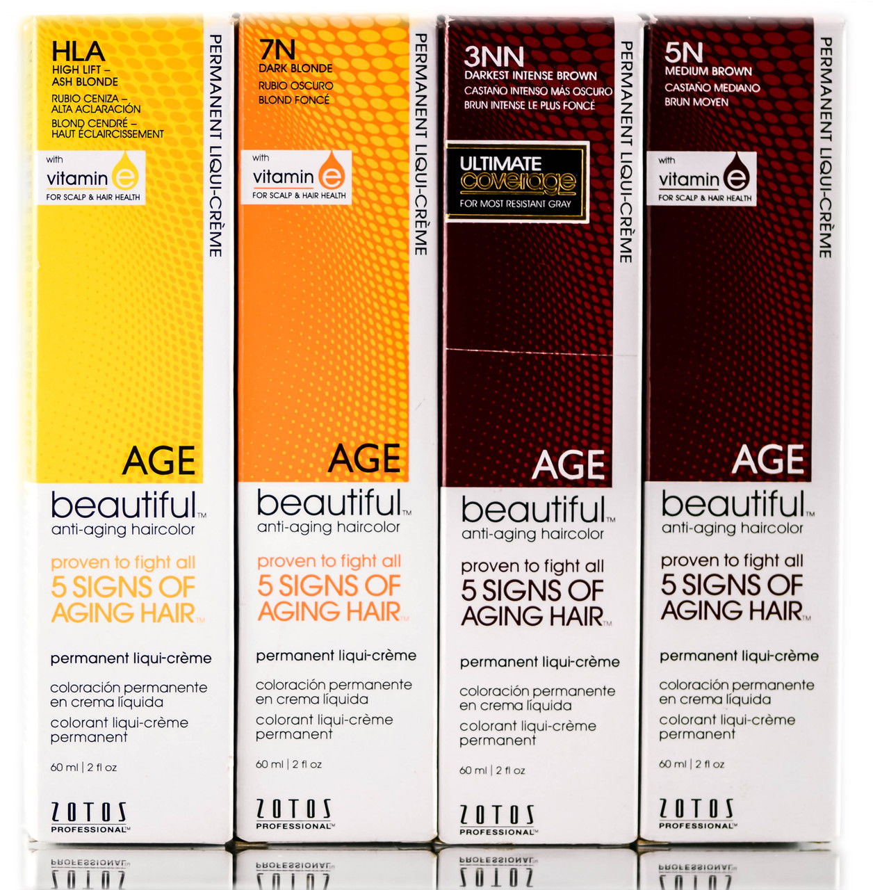 1N - Jet Black, Zotos Pro Age Beautiful Permanent Liqui-Creme - 2 oz ...