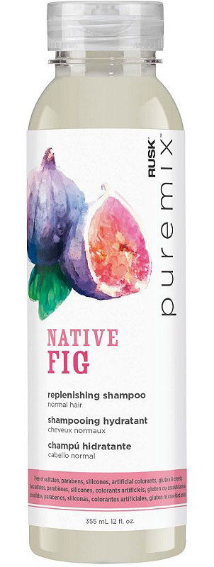 12 oz, Rusk Puremix Native Fig Replenishing Shampoo | SleekShop