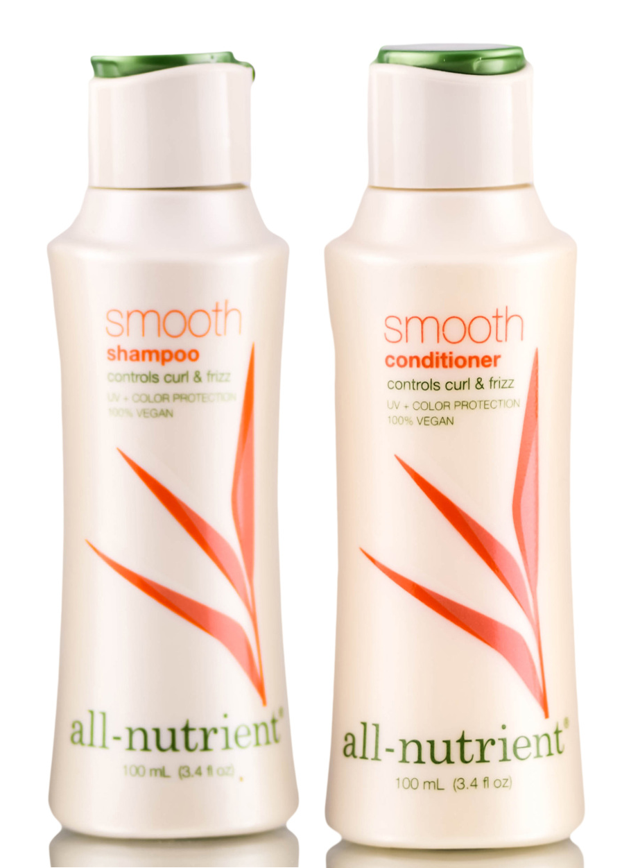 3.4 oz / 3 oz, All-Nutrient Smooth Controls Curl & Frizz Shampoo ...