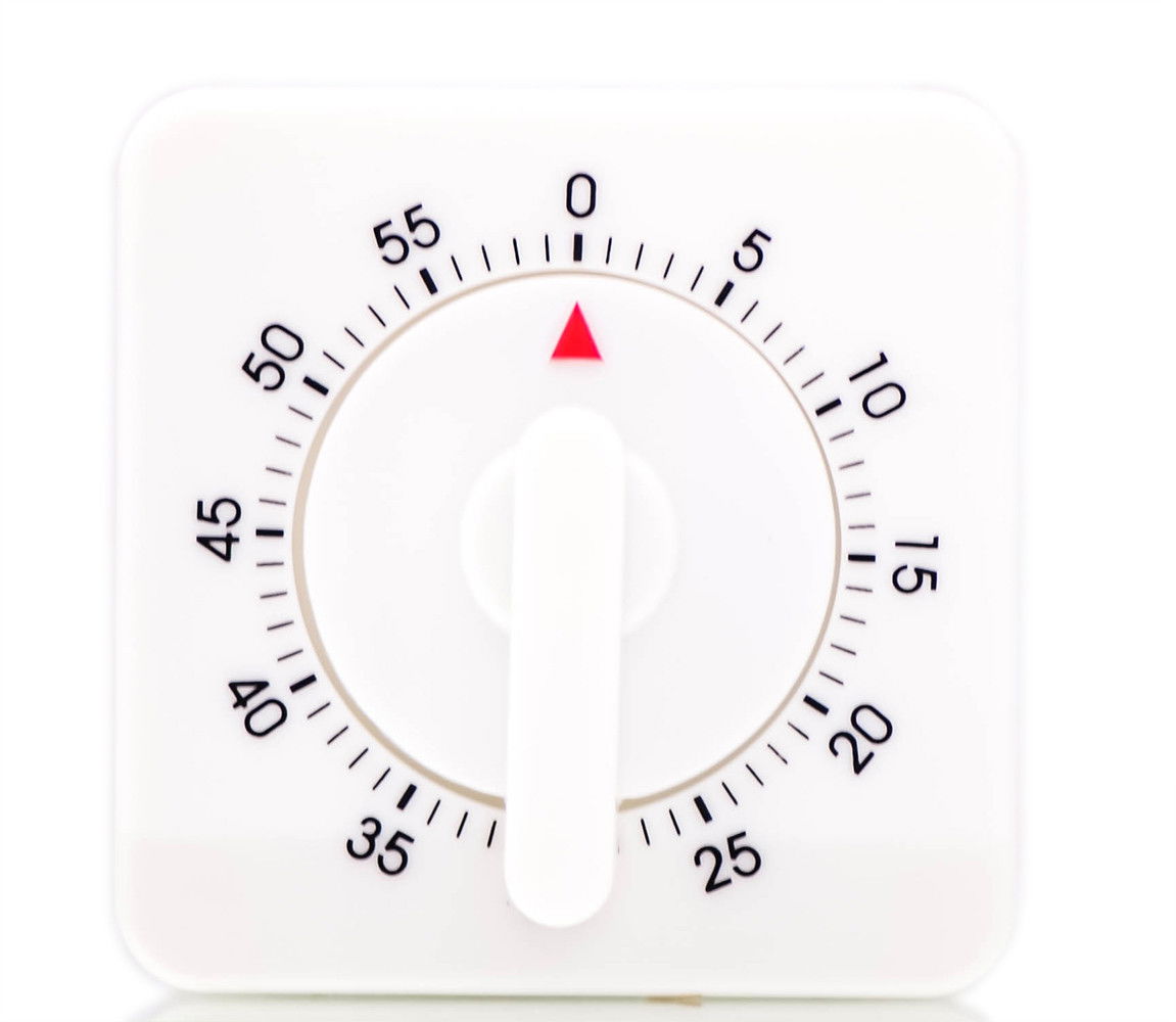 White, Soft 'N Style Square Timer | SleekShop