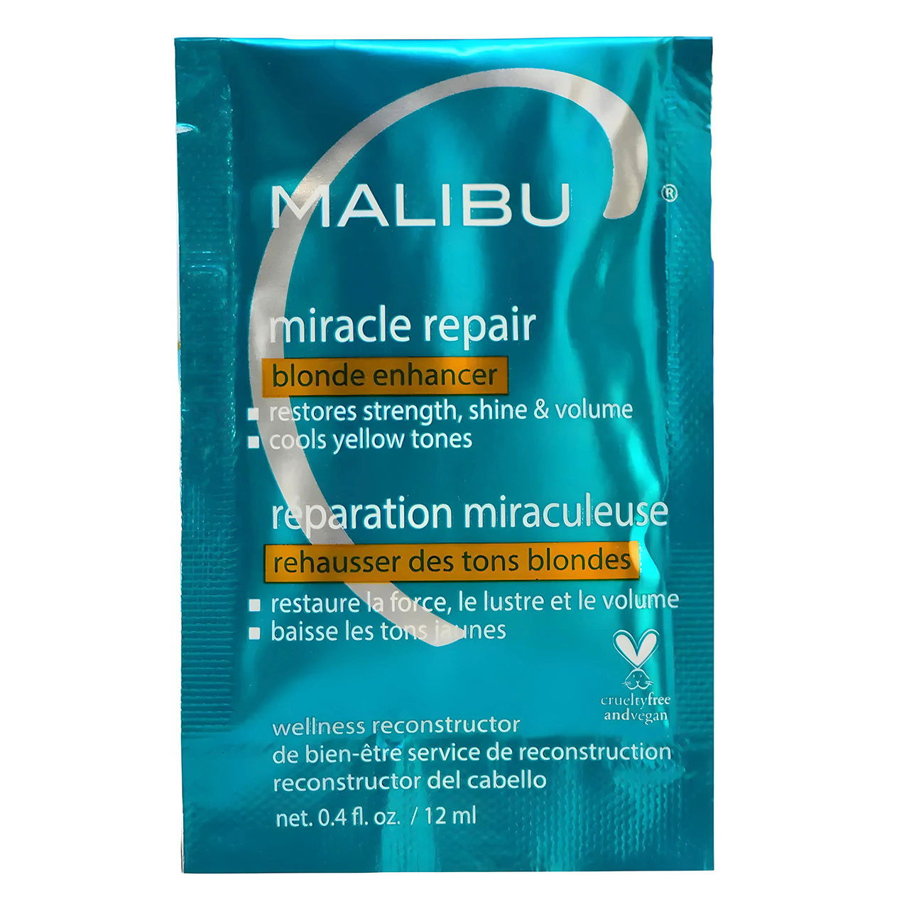 12 x 0.4 oz, Malibu Miracle Repair Blonde Enhancer | SleekShop