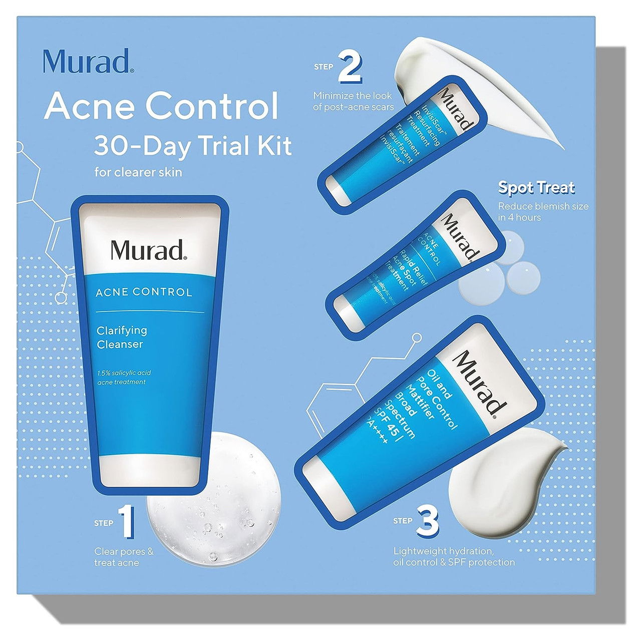 30 Day Trial, Murad Acne Control Kit For Clearer Skin | SleekShop