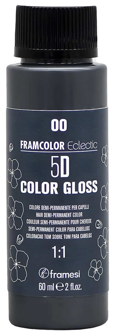 00 Clear, Framesi Milan Framcolor Eclectic 5D Demi-Permanent Color ...