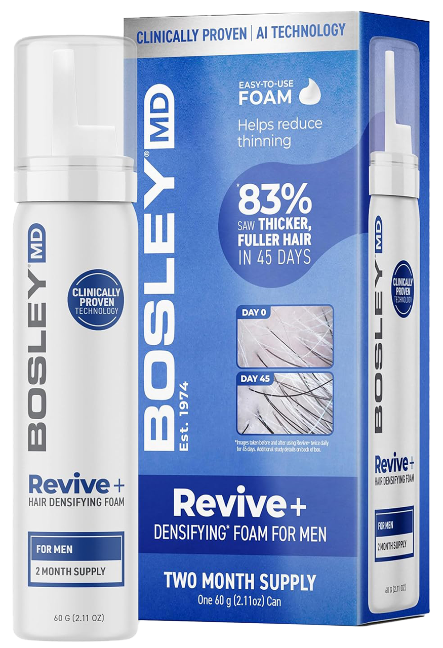 2 Month Supply / 2.11 oz, Bosley Professional Strength Men's Revive+ ...