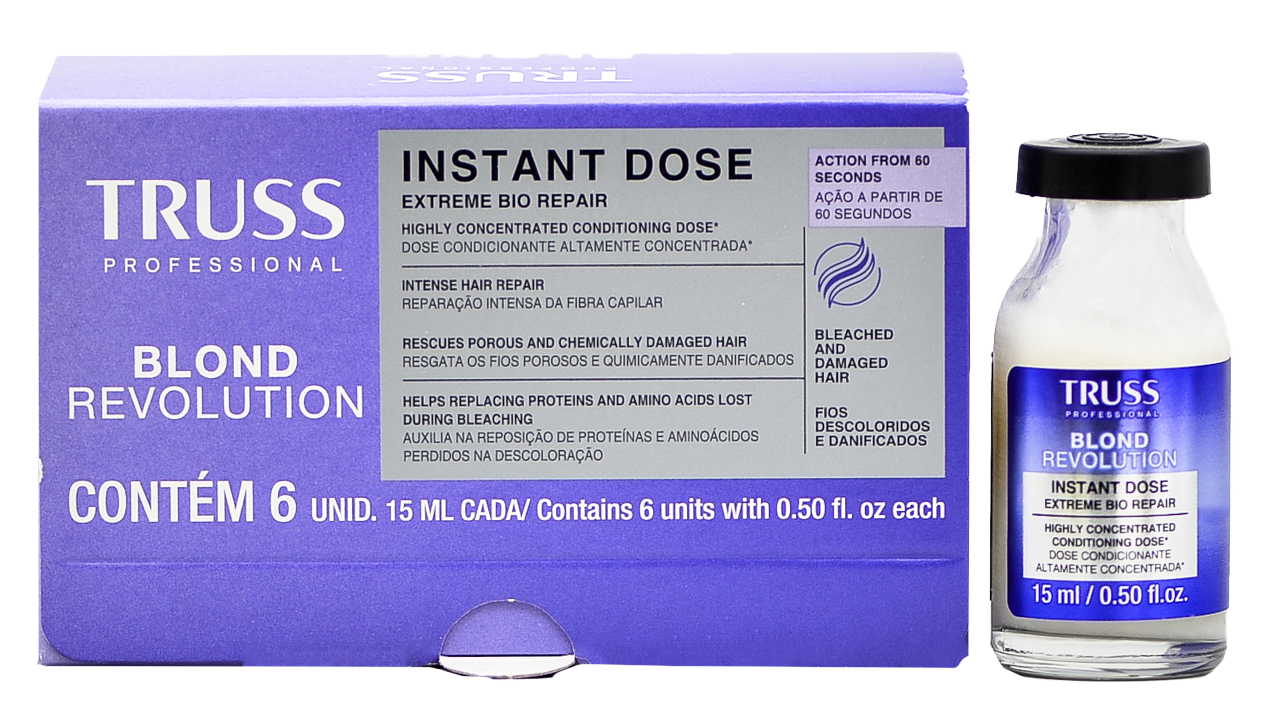 6 x 0.50 oz, Truss Professional Blond Revolution Instant Dose Extreme ...