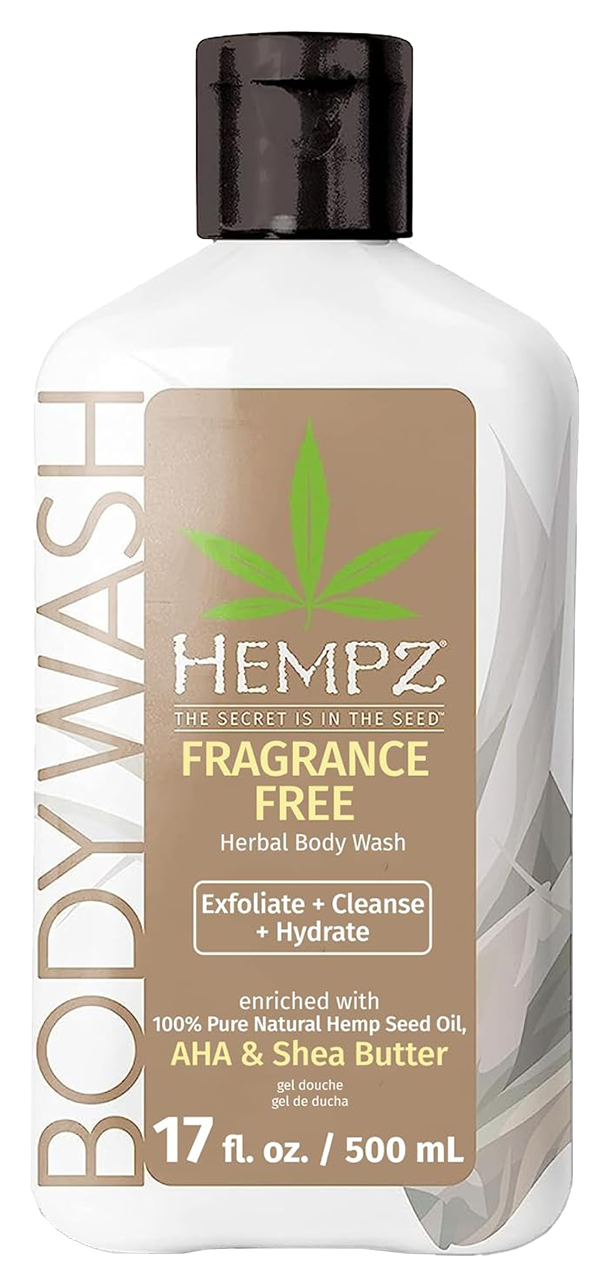 17 oz, Hempz by Supre Fragrance Free Herbal Body Wash | SleekShop