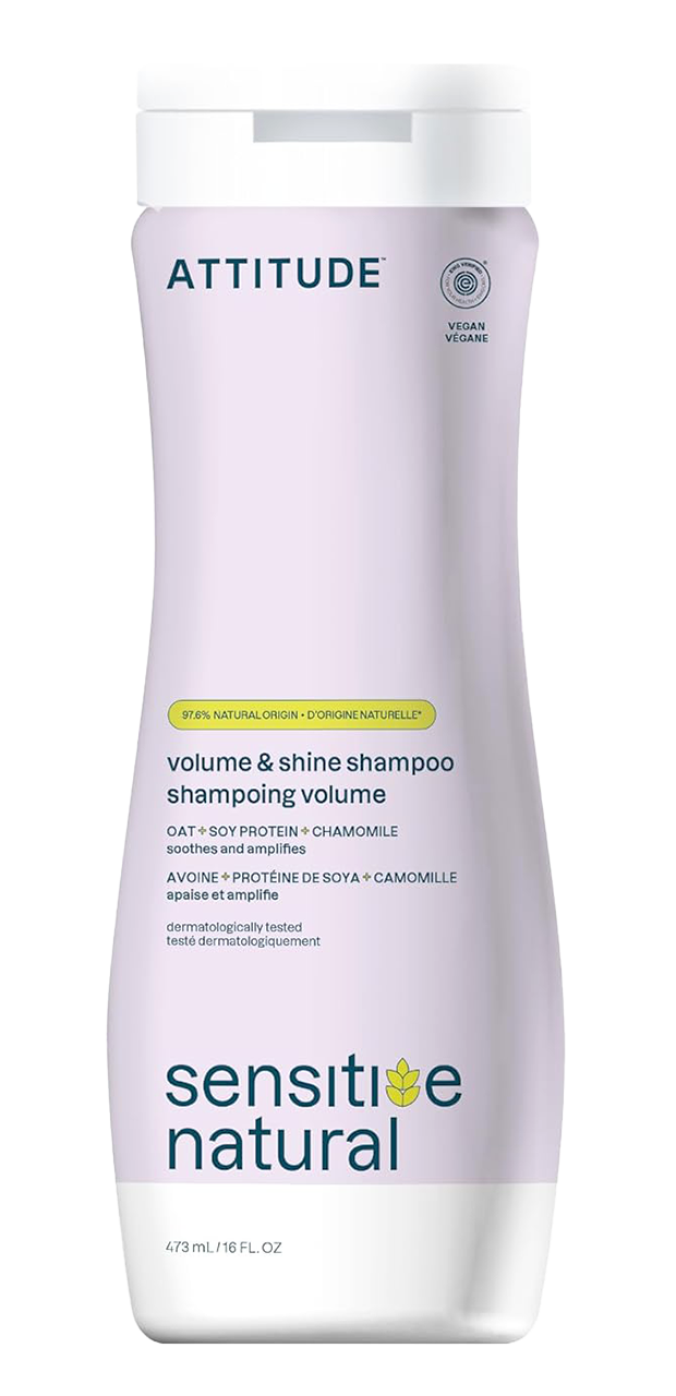 16 oz, Attitude Oatmeal Sensitive Natural Volume & Shine Shampoo ...